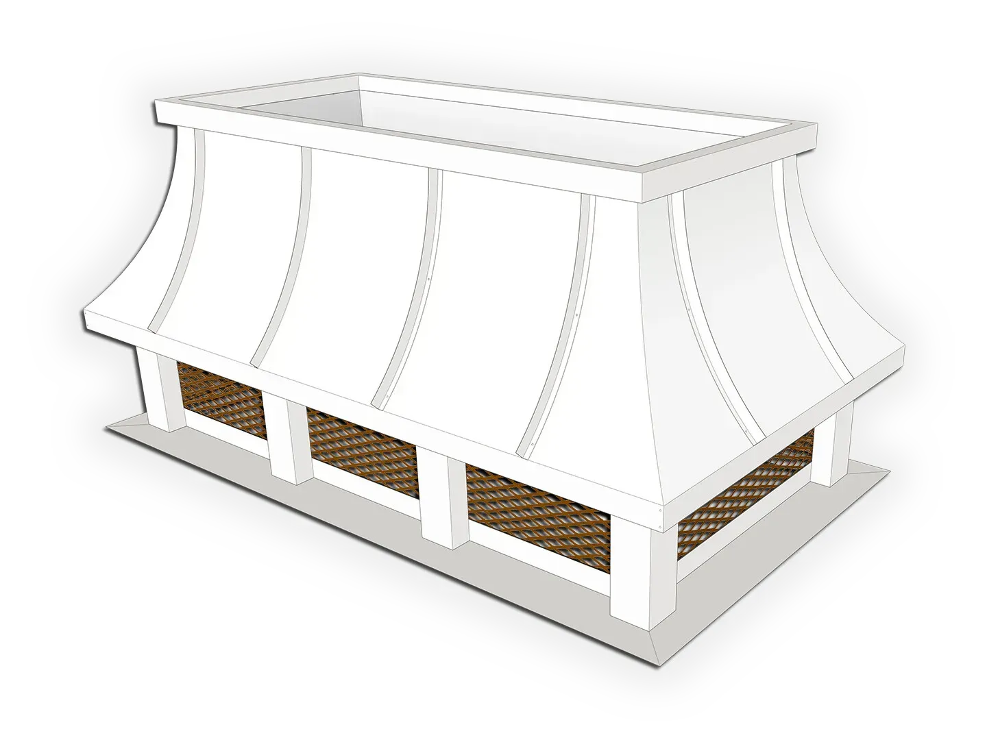 Concave Roof Chimney Cap / Shroud | KM Sheet Metal